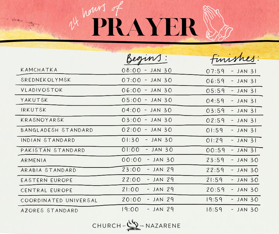 24 hours of prayer – Eurasia Region